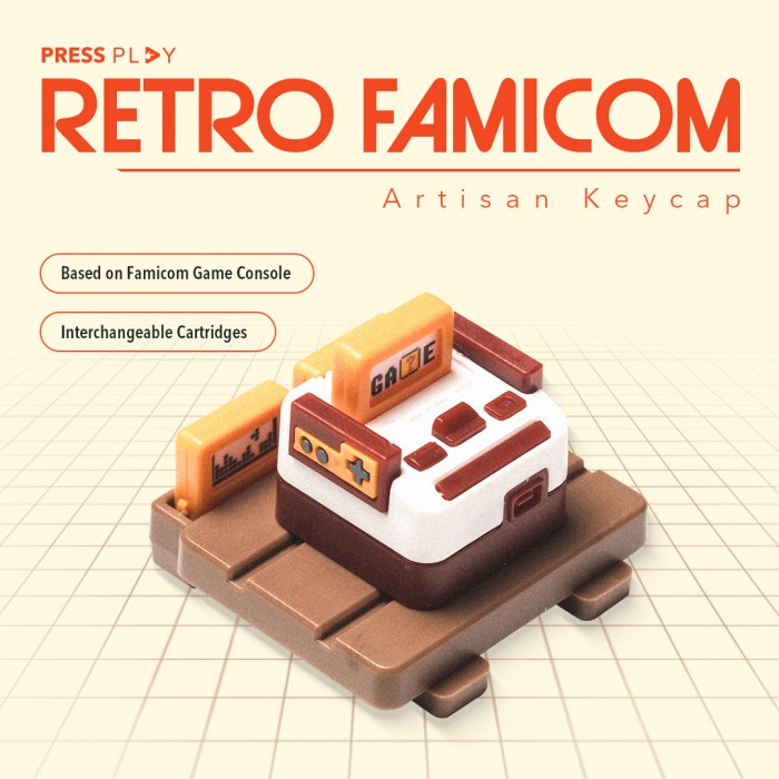Jual Retro Famicom Artisan Keycap Mechanical Keyboard | Shopee Indonesia