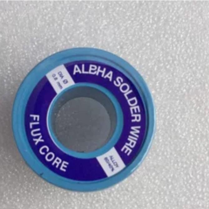 Jual TIMAH ALPHA/ ALPHA SOLDER WIRE 0,8MM FLUX CORE 250G | Shopee Indonesia