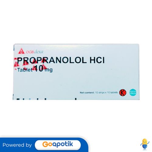 Jual PROPRANOLOL OGB DEXA MEDICA 10 MG BOX 100 TABLET | Shopee Indonesia