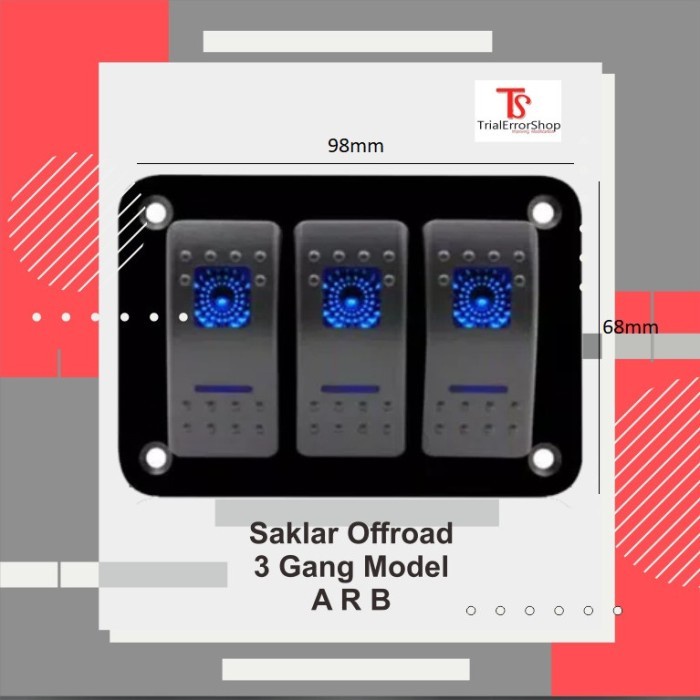 Jual SAKLAR OFFROAD 3 GANG SWITCH PANEL ARB Models | Shopee Indonesia