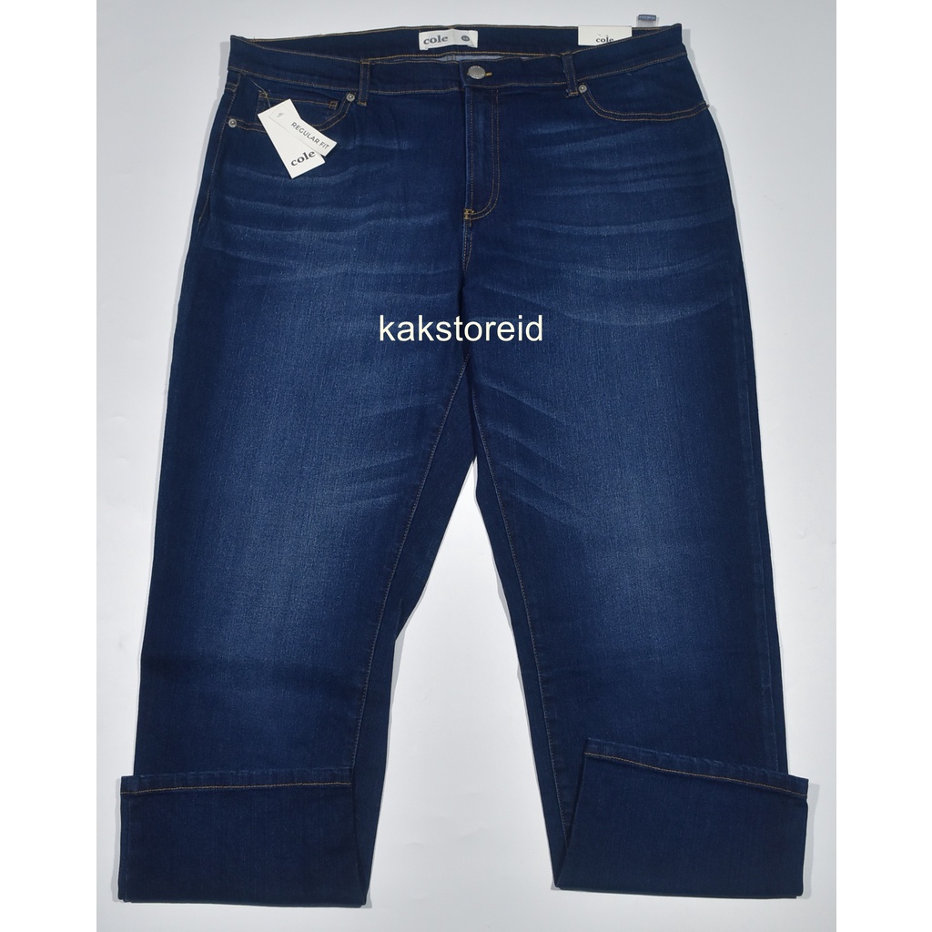Jual Celana Panjang Pria Jeans COL* Denim Tua Reguler Fit RJC 04 ...