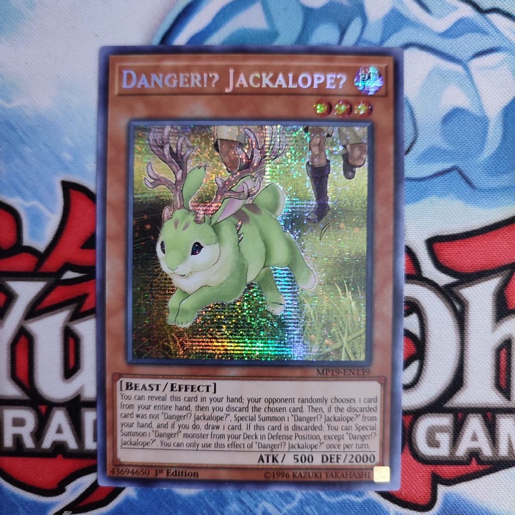 Jual yugioh danger jackalope MP19 p secret rare 1st original | Shopee Indonesia