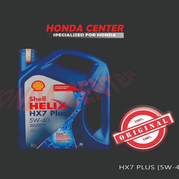Jual oli shell helix HX7 plus 5W-40 galon di jamin 100% original ...
