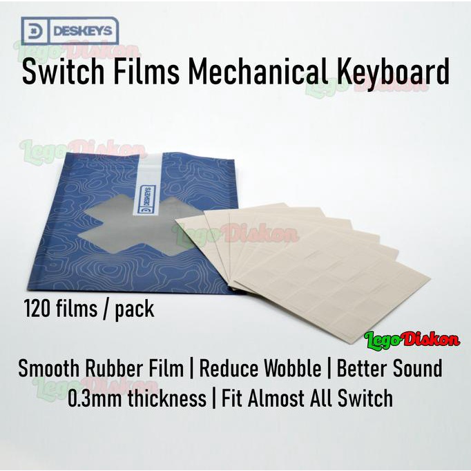 Jual DESKEYS Switch Films Rubber Mechanical Keyboard - FILM DESKEYS 120 ...