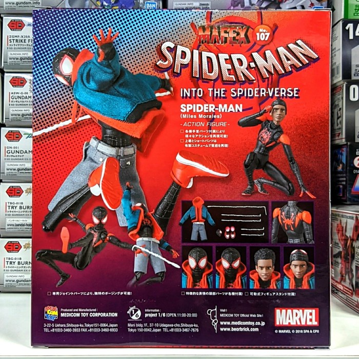 Jual Mafex 107 Spider Man Spiderman Miles Morales Into The Spider Verse ...