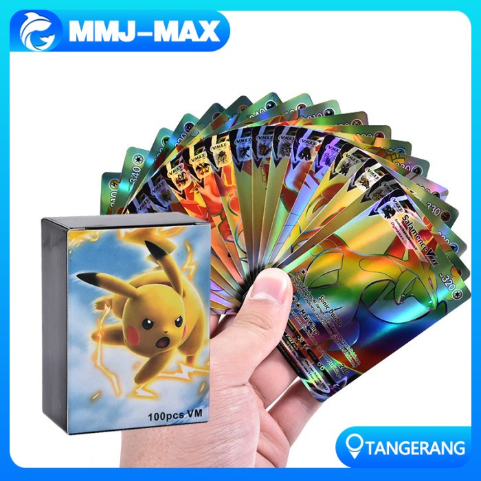 Jual Best Seller 100Pcs Pokemon Vmax Cards/Kartu Pokemon Vmax/Pokemon ...