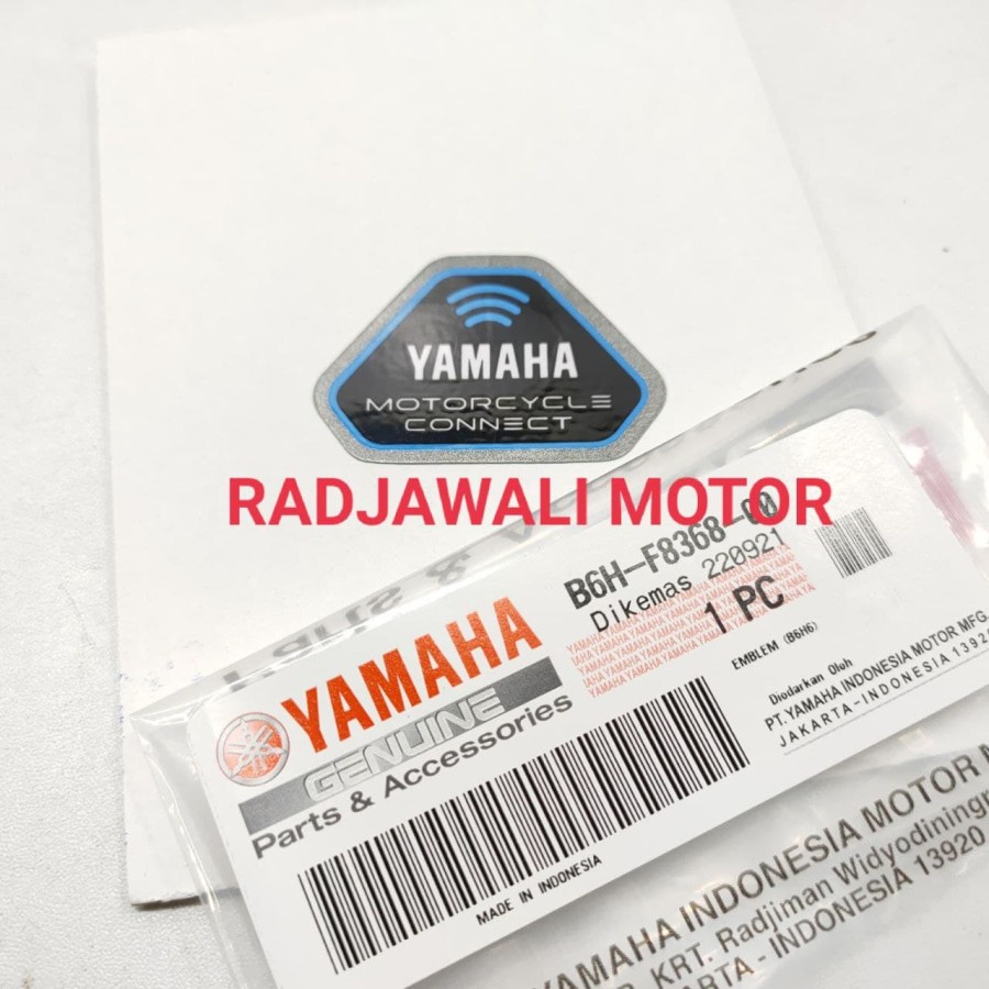 Jual STICKER STIKER MOTORCYCLE CONNECT ASLI ORIGINAL YAMAHA B6H-F8368 ...