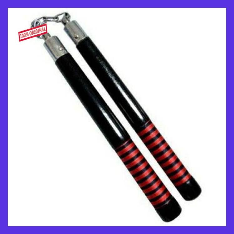 Jual Nunchaku Double Stick Ruyung Bruce Lee Loreng | Shopee Indonesia