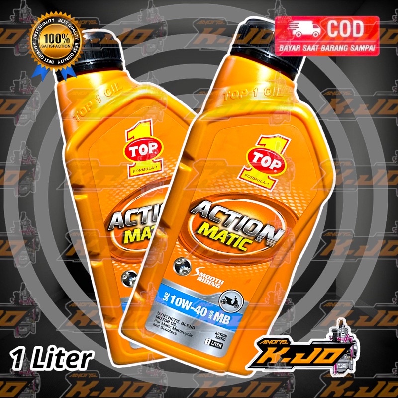 Jual TOP 1 ACTION MATIC SAE 10W-40 | 1 L - Oli Motor Matic NMAX AEROX ...