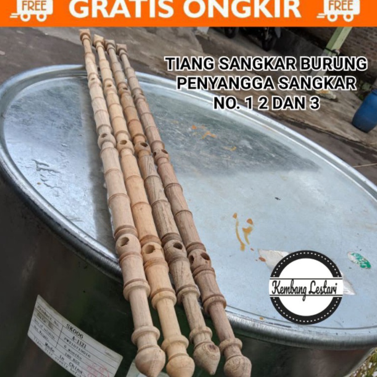 Jual Best Seller.. Tiang Sangkar Burung Penyangga Sangkar No. 1 2 Dan 3 ...
