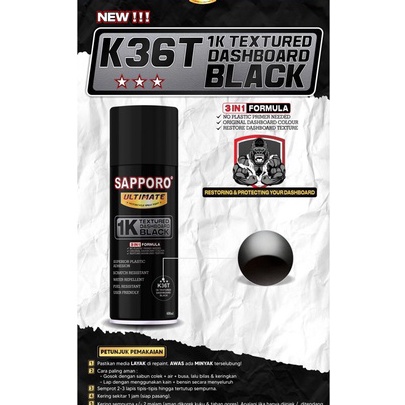 Jual Original SAPPORO ULTIMATE K36T 1K DASHBOARD BLACK TEXTURE 400 ML gas !! | Shopee Indonesia