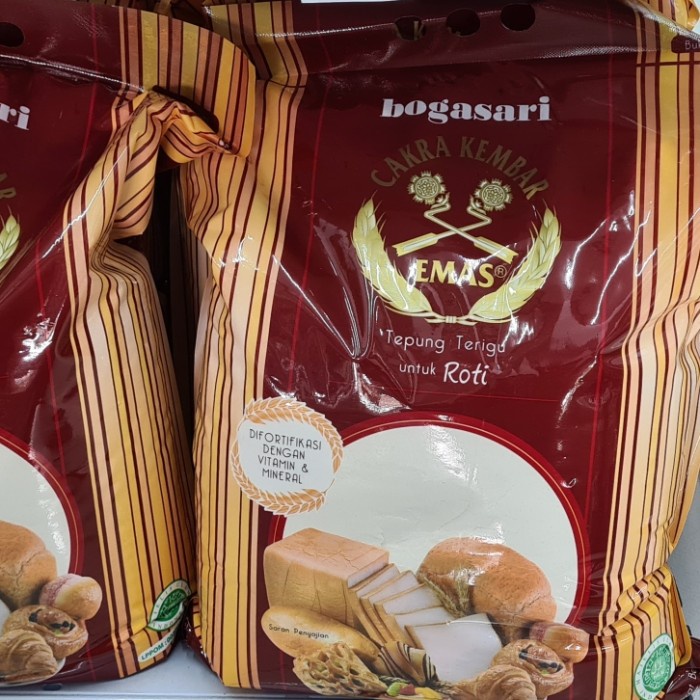 Jual Tepung Cakra Kembar Emas Roti 5Kg | Shopee Indonesia