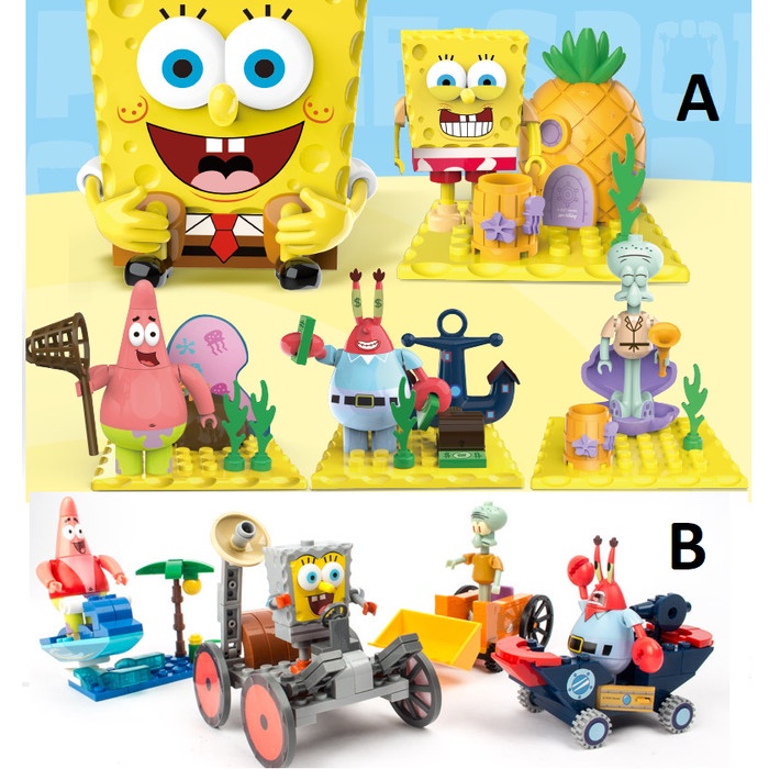 Jual MUST HAVE!! SPONGE BOB SPONGEBOB SQUAREPANTS SQUIDWARD SANDY CRAB ...