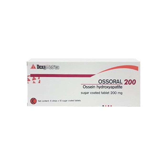 Jual OSSORAL 200 MG 1 STRIP ISI 6 TABLET / VITAMIN TULANG ...