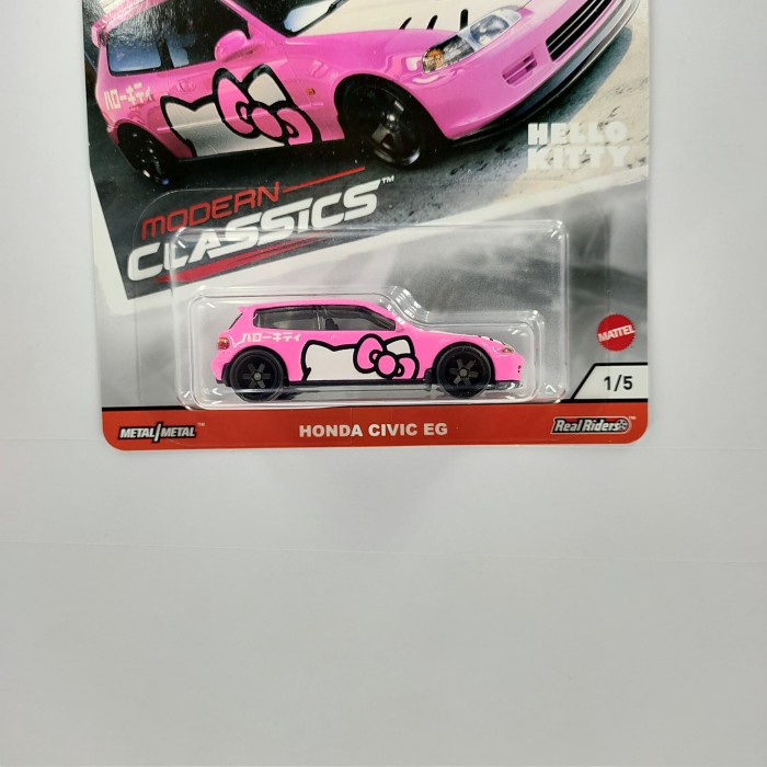 Jual MUST HAVE!! HOT WHEELS PREMIUM HONDA CIVIC EG HELLO KITTY PINK CAR ...