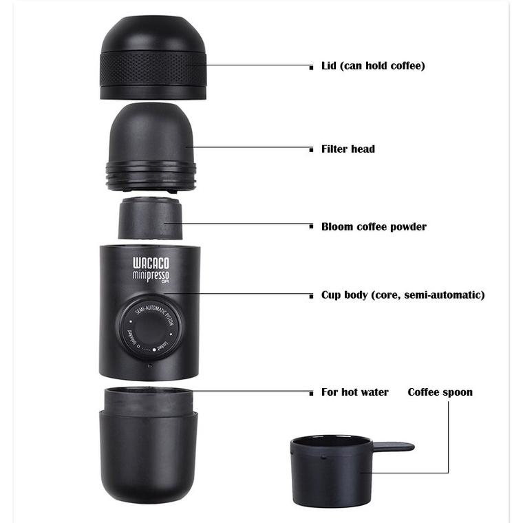Jual NDY134 Wacaco MiniPresso Portable Espresso Maker / NanoPresso ...