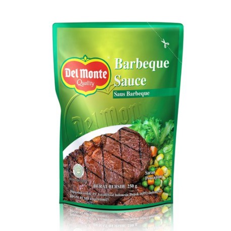 Jual DEL MONTE BARBEQUE SAUCE POUCH 250 GRAM BBQ DELMONTE PANGGANG ...