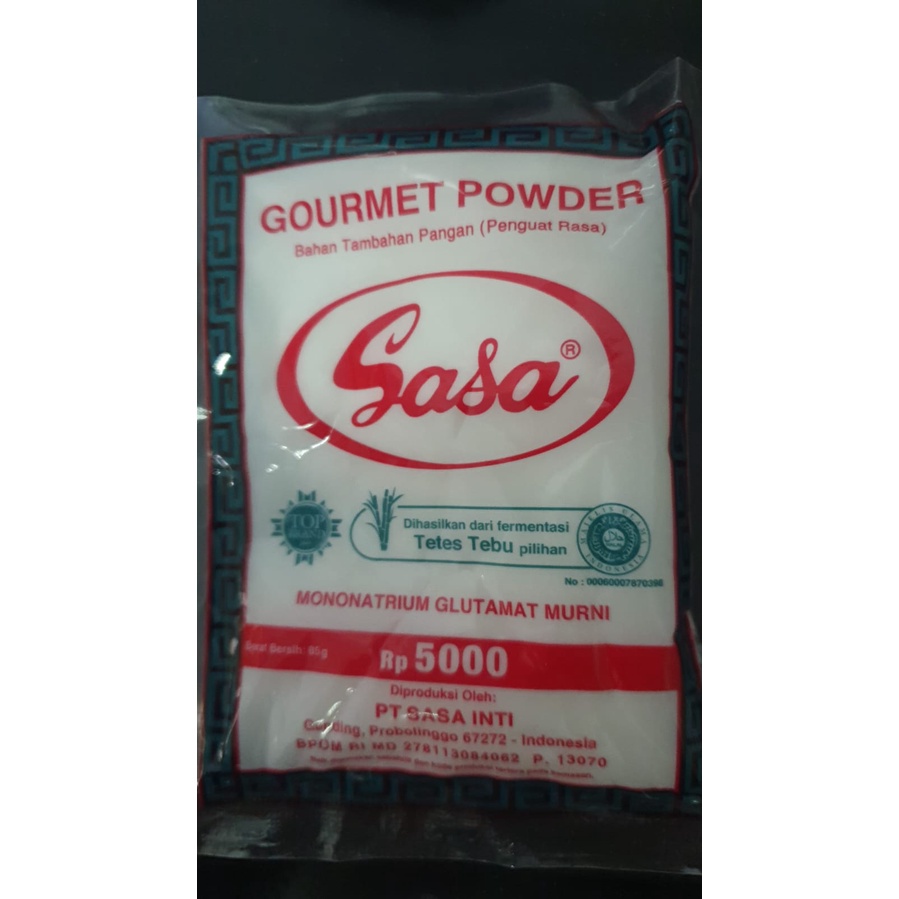 Jual SASA MSG 85 GRAM 5000 RUPIAH MICIN PECIN VETSIN PENYEDAP RASA ...
