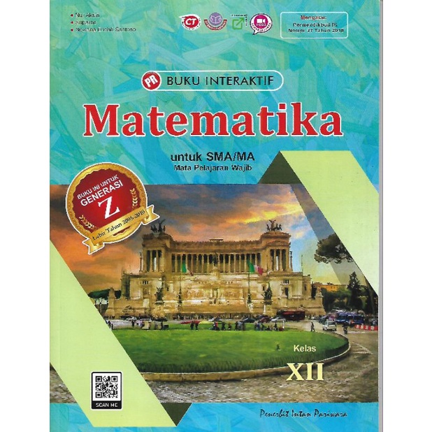 Jual Buku Pr/Lks Matematika Wajib K13 SMA/MA Kelas 12 Semester 1&2 Intan pariwara Tahun 2023 ...