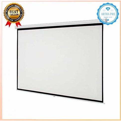 Jual Layar proyektor gantung wall 120 inchi - Screen Manual tarik ...