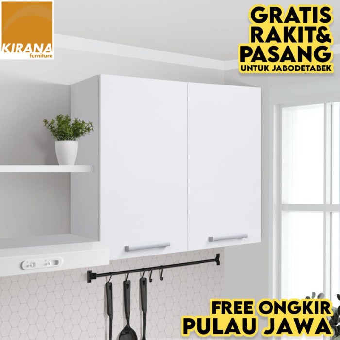 Jual Kirana Kitchen Set Indiana Lemari Kabinet Rak Dapur Atas - 2 Pintu ...