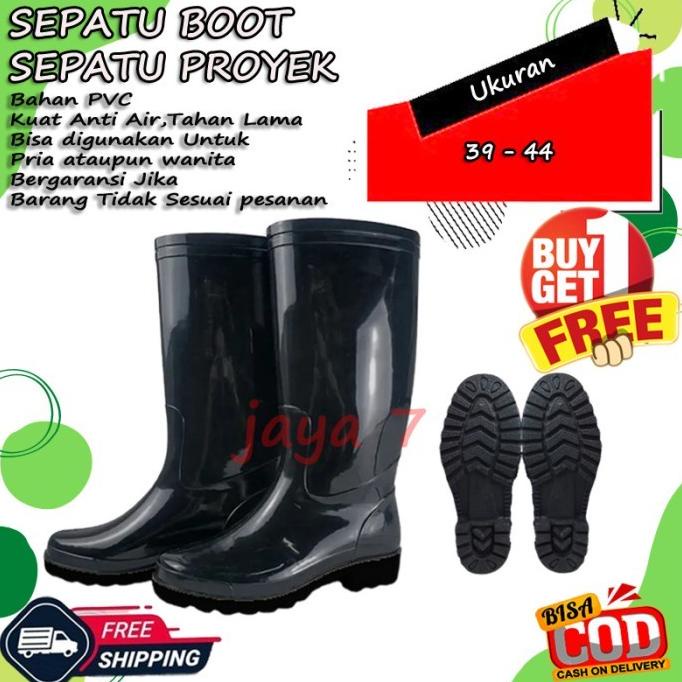 Jual Sepatu Boots Dewasa Sepatu Boot Kerja Proyek Anti Banjir Hujan ...