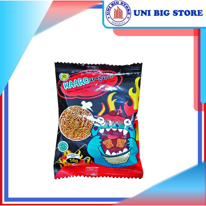 Jual Kaaro Mie Kremes Korea Pedas 18 gr Spicy Flavour Snack New ...