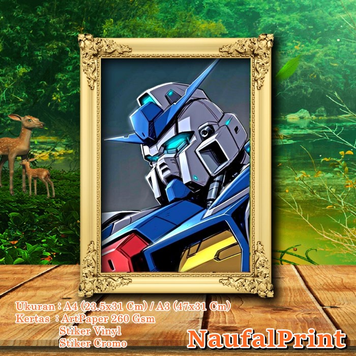 Jual Sticker Vinyl | Cromo | Poster Artpaper A3+ A3 & A4 | gundam ...