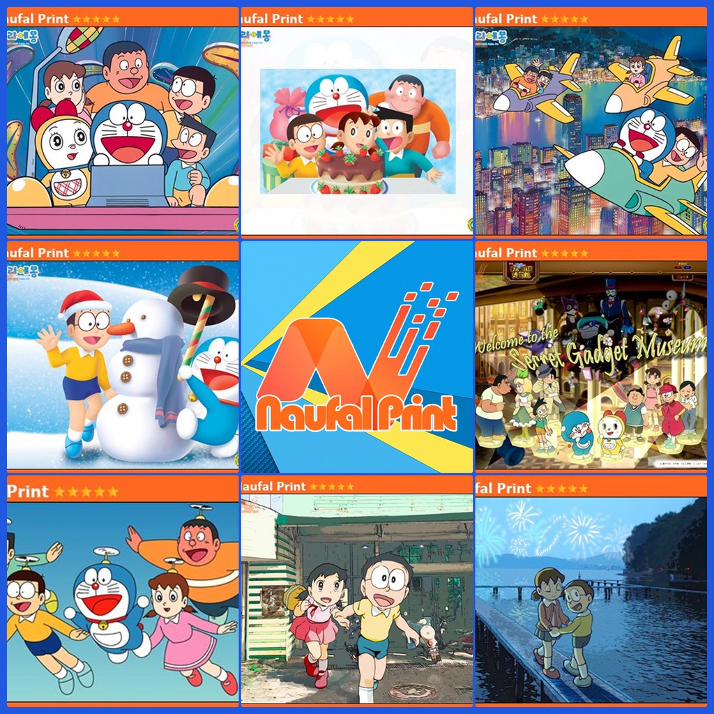 Jual Sticker | Poster A3 & A4 || doraemon | lovers | nobita | collection | shizuka | lucu ...