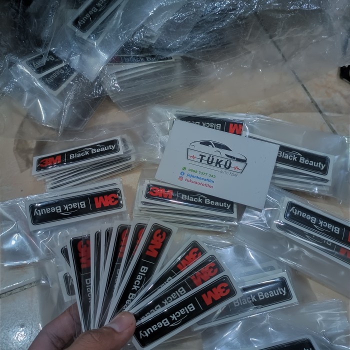 Jual STICKER LOGO 3M BLACK BEAUTY KARET TIMBUL | Shopee Indonesia