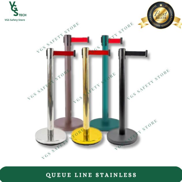 Jual Standing Barrier Tiang Antrian Railing Stand Pembatas Antrian ...