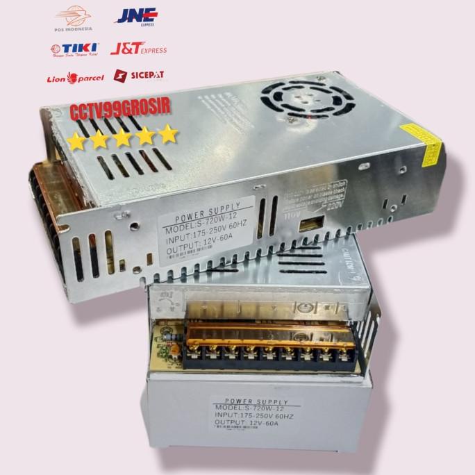 Jual Switching Power Supply Psu 12V 60A High Quality, 12 Volt 60 Ampera Fan Paling Viral ...