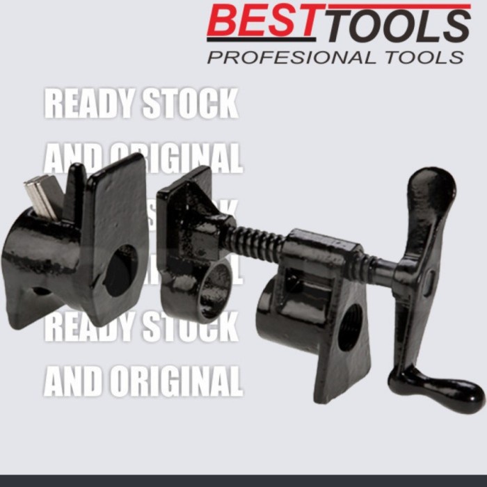 Jual Pipe clamp fixture / f clamp / bar clamp 1/2 inch | Shopee Indonesia