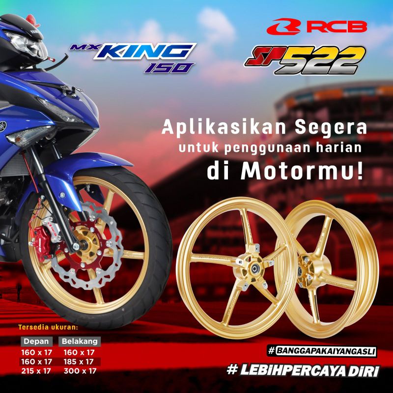 Jual Velg RCB SP522 MX King Palang 5 160x 17 dan 185x17 | Shopee Indonesia