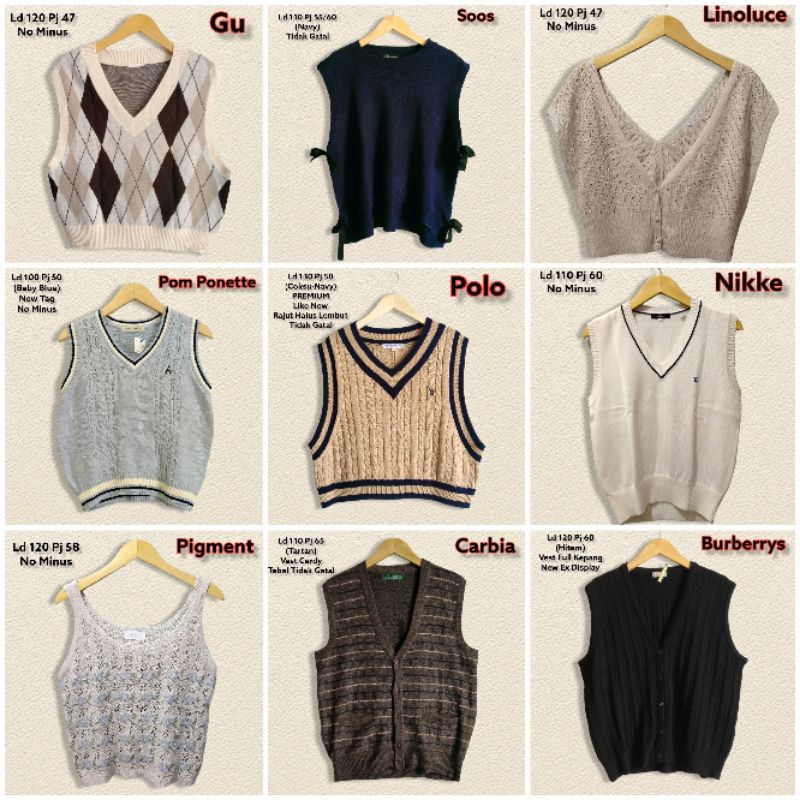 Jual VEST/VEST PREMIUM/THRIFT VEST | Shopee Indonesia