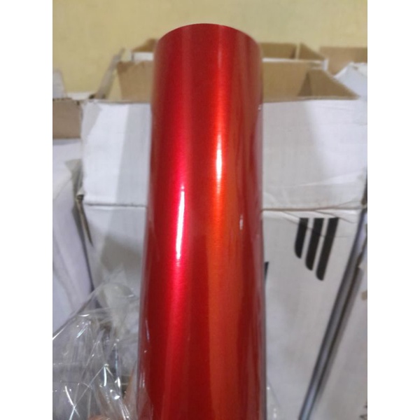 Jual STIKER SKOTLET MERAH METALIK CANDY panjang 1meter lebar 45cm ...
