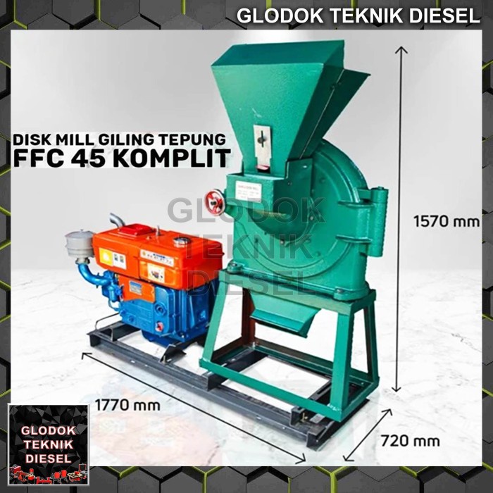 Jual Terlaris Mesin Giling Tepung Disk Mill Ffc 45 / Penepung Ffc45 ...