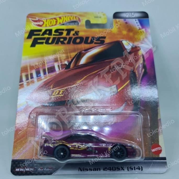 Jual Hot Wheels Premium 2022 Fast Furious Nissan 240Sx (S14) Maroon ...