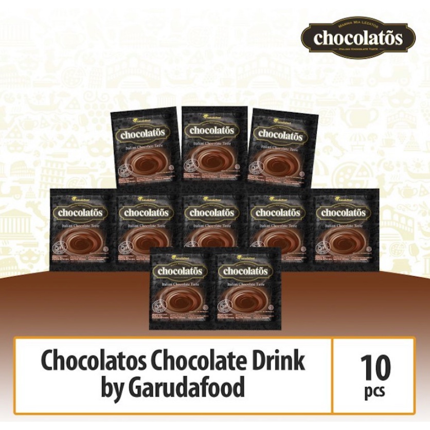 Jual Chocolatos Chocolate Drink 1 renceng ( isi 10 sachet ) | Shopee ...