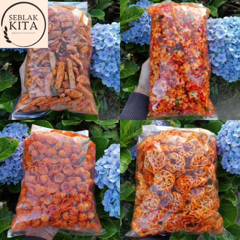 Jual aneka cemilan pedas serba 25rb basreng seblak bintang makaroni ...