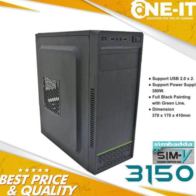 Jual CASING SIMBADDA SIM V 3150 PSU 380W PC CASE KOMPUTER SIMBADA ...