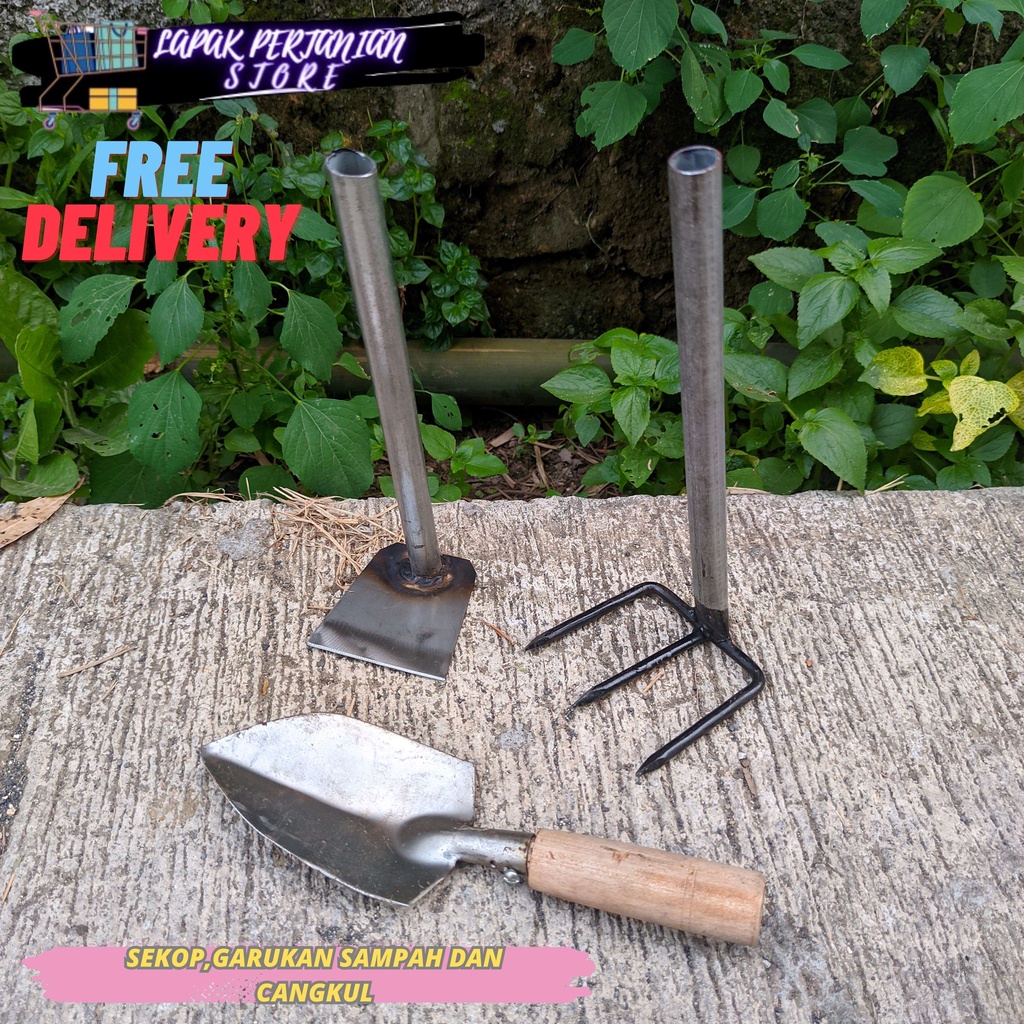 Jual ISI 3PCS Sekop Kecil Minimalis Berkebun Paket Hemat Dan Cangkul ...