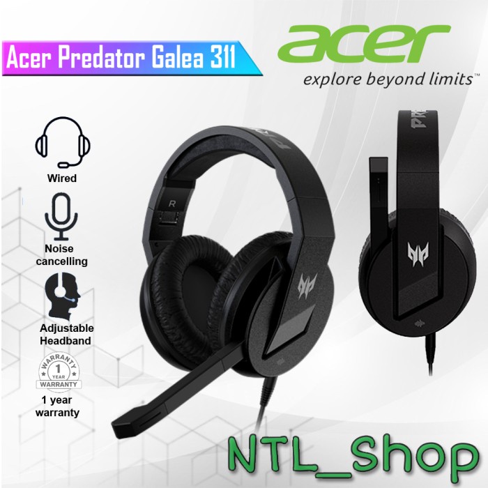Jual Acer Predator Galea 311 50mm Driver Gaming Headset | Shopee Indonesia