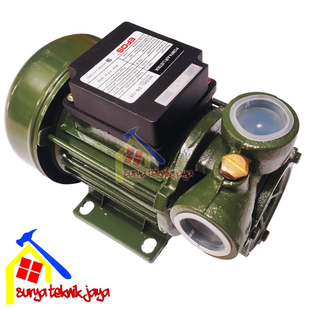 Jual [cuci gudang] National Efos DB-125 Hijau Mesin Pompa Air Listrik ...