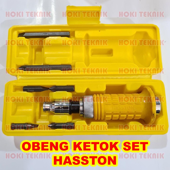 Jual Obeng Getok Ketok Ketuk 1/2" Set 7 Pcs Hasston Original | Shopee ...