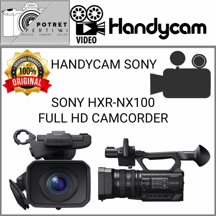 Jual SONY HXR-NX100 FULL HD / CAMCORDER SONY HXR-NX100 FULL HD NXCAM ...