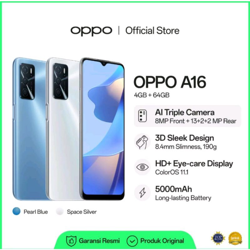 Jual HP OPPO A16 RAM 4/64 GB | Shopee Indonesia