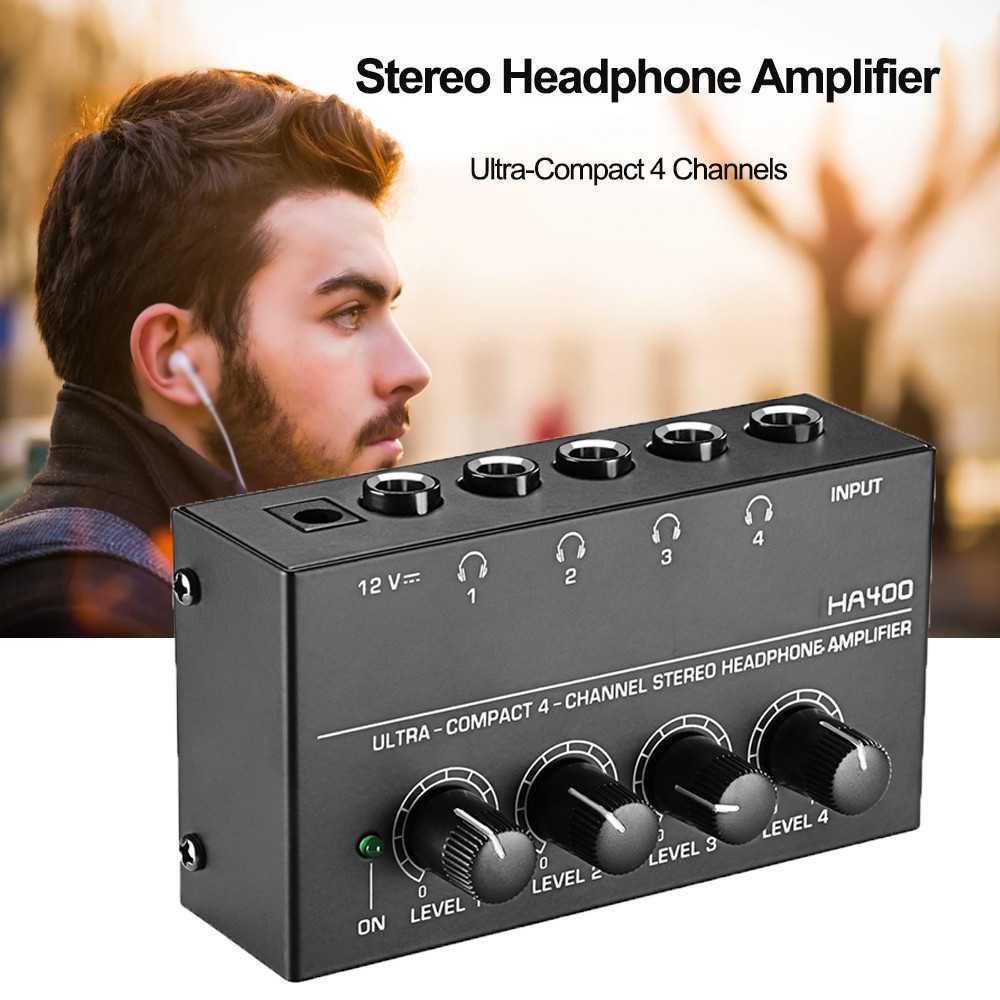 Jual Amplifier Audio Mini Micro AMP Headphone 4 Channel Stereo 12V ...