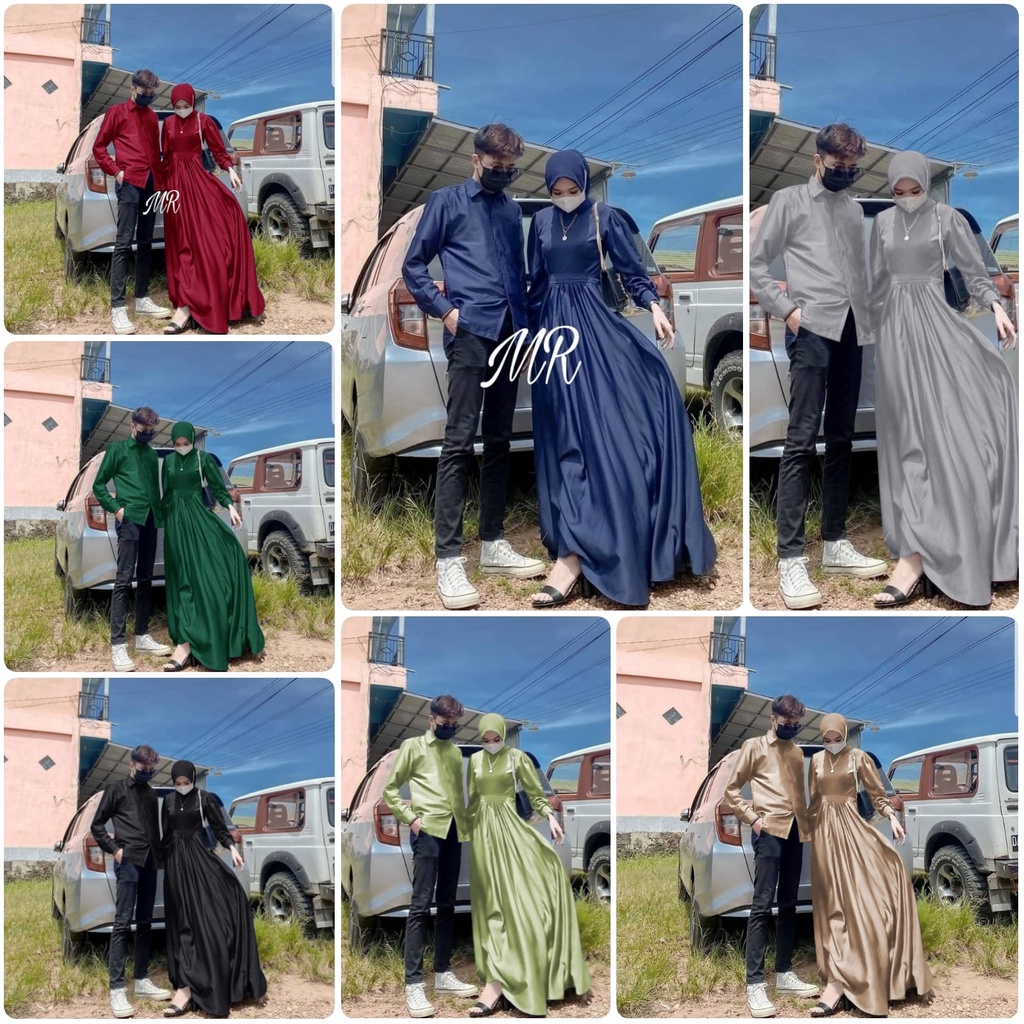 Jual CP RIDHO PAKAIAN COUPLE PASANGAN KEMEJA COWO DAN MAXY CEWE ...