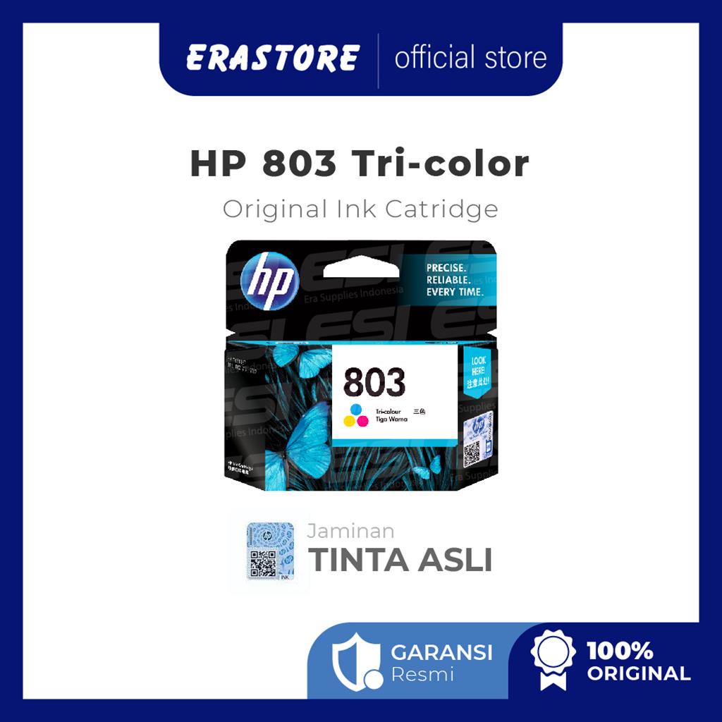 Jual HP 803 Tri-color Original Ink Cartridge (F6V20AA) | Shopee Indonesia